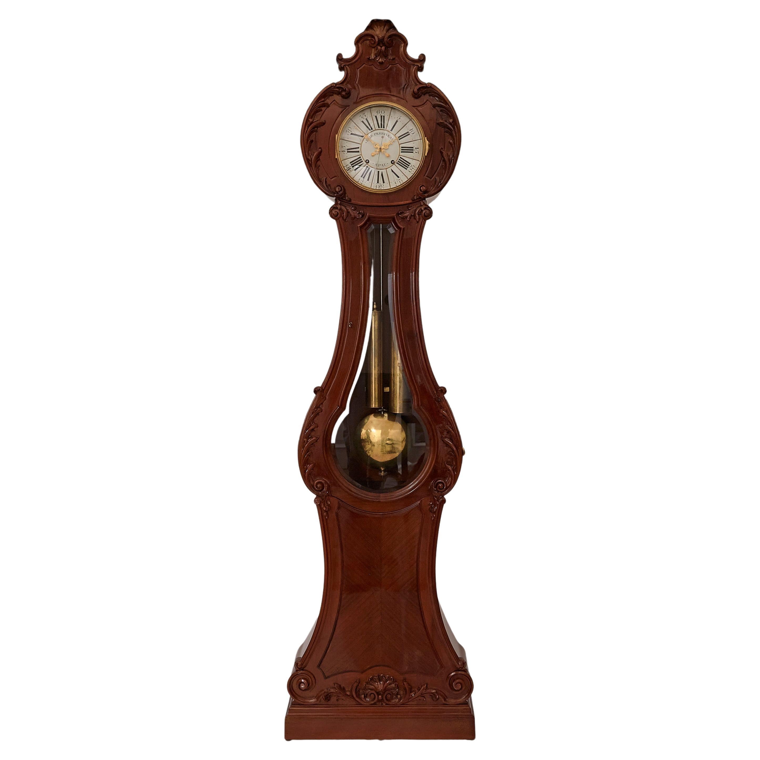 Fine Louis XV Style Ormolu Mounted Long Case Clock by Lenoir, Paris For ...