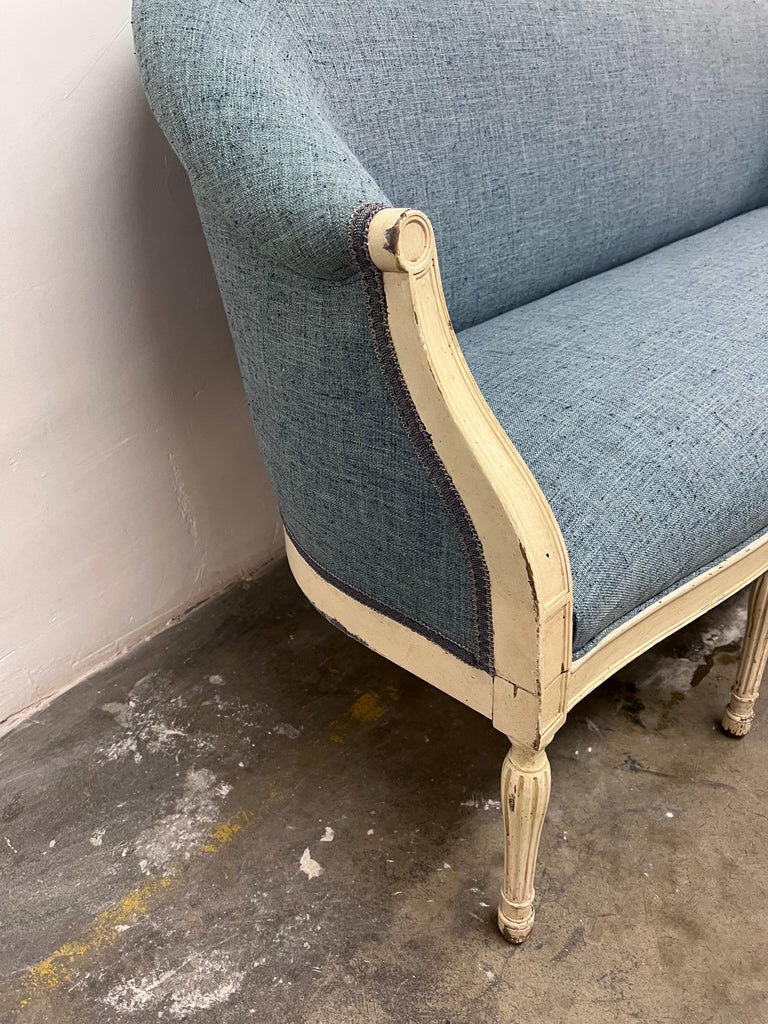 Louis XVI Style Sofa with New Upholstery For Sale at 1stDibs