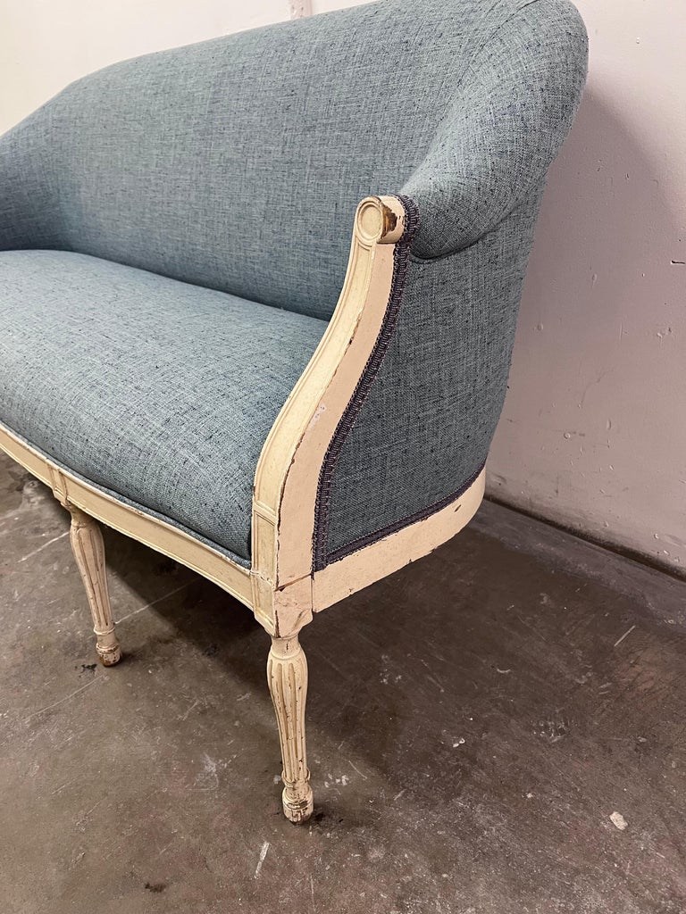 Louis XVI Style Sofa with New Upholstery For Sale at 1stDibs