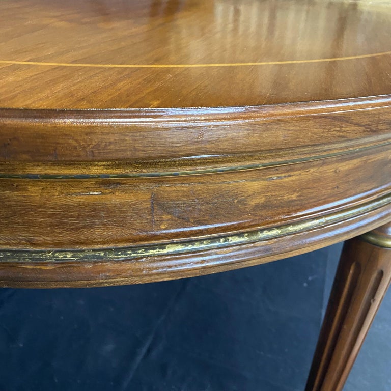 Louis XVI Style Walnut Italian Louis XVI Table with Leaves #5316 at 1stDibs