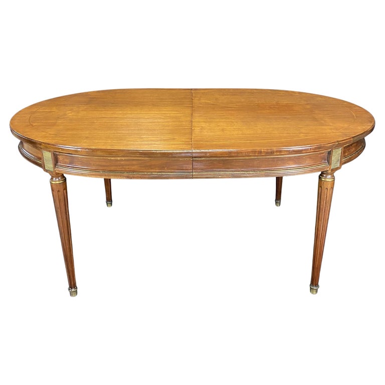 Louis XVI Style Walnut Italian Louis XVI Table with Leaves #5316 at 1stDibs