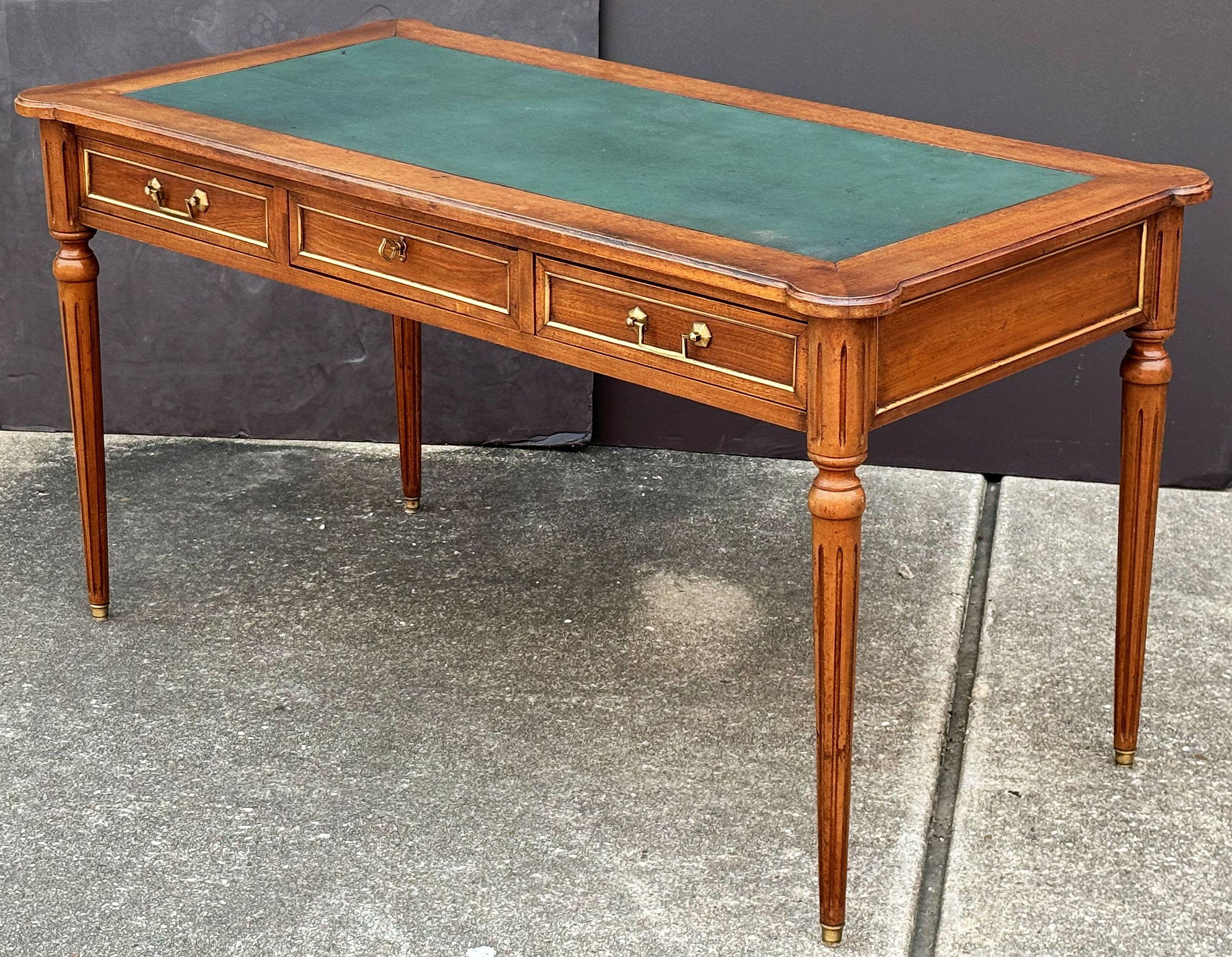 Louis XVI Style Writing Table or Desk with Leather Top from France at ...