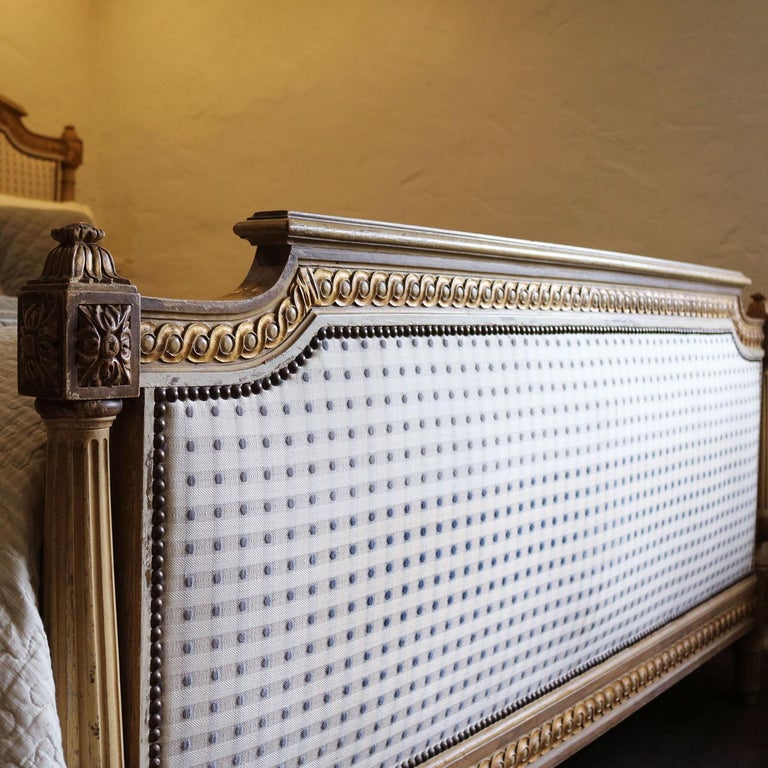 Louis XVI Style Bed with Upholstered Panels WK154 at 1stDibs