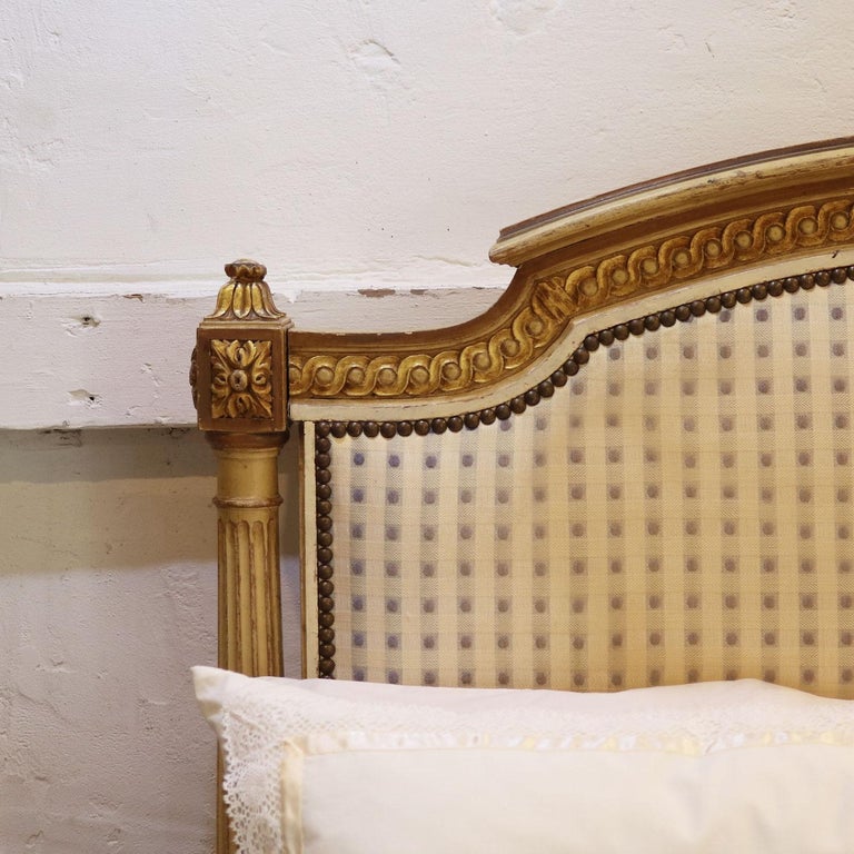 Louis XVI Style Bed with Upholstered Panels WK154 at 1stDibs