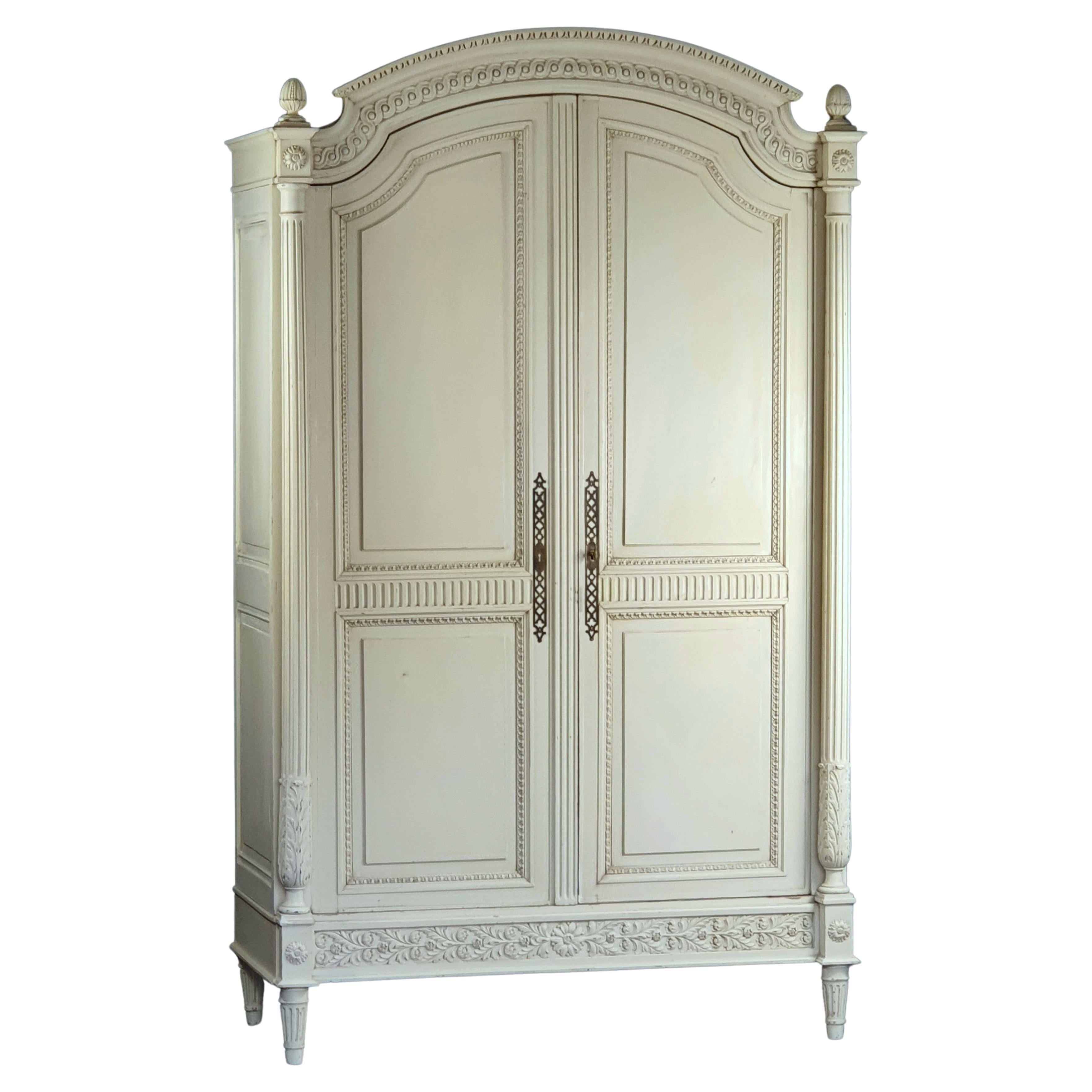 Louis XVI Wardrobe In Lacquered Wood at 1stDibs
