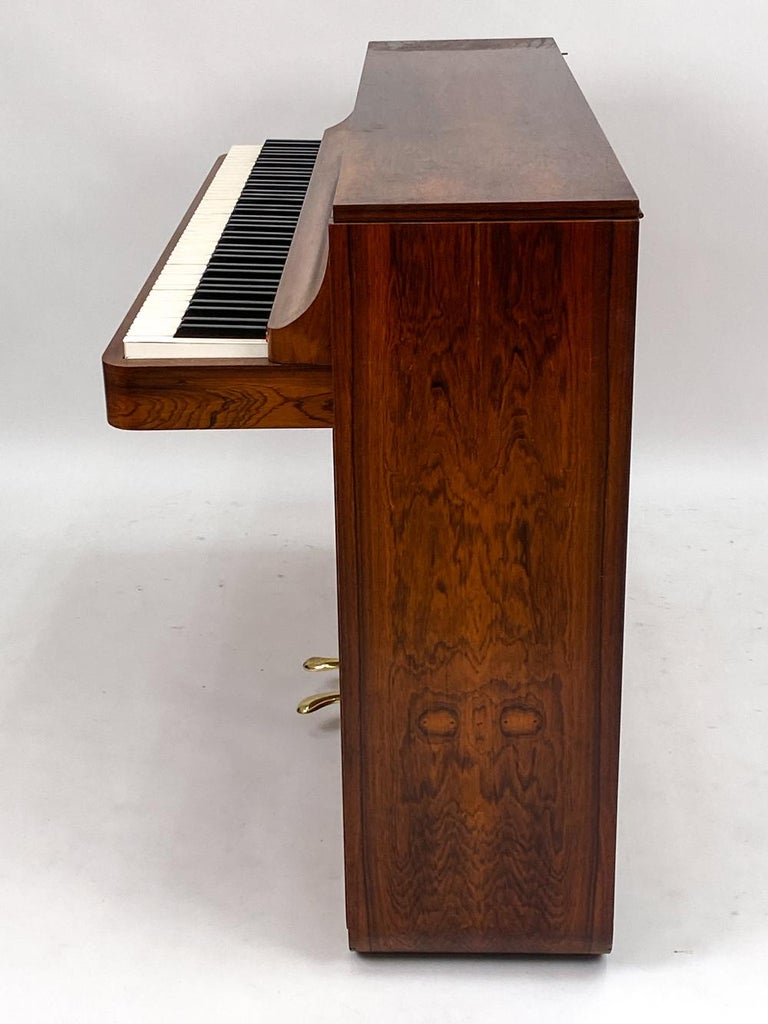 Louis Zwicki Danish Mid-Century Rosewood Pianette For Sale at 1stDibs