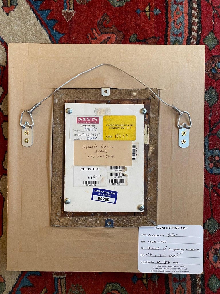 Louisa Starr - Portrait of a Young Woman, 19th Century Pre-Raphaelite ...