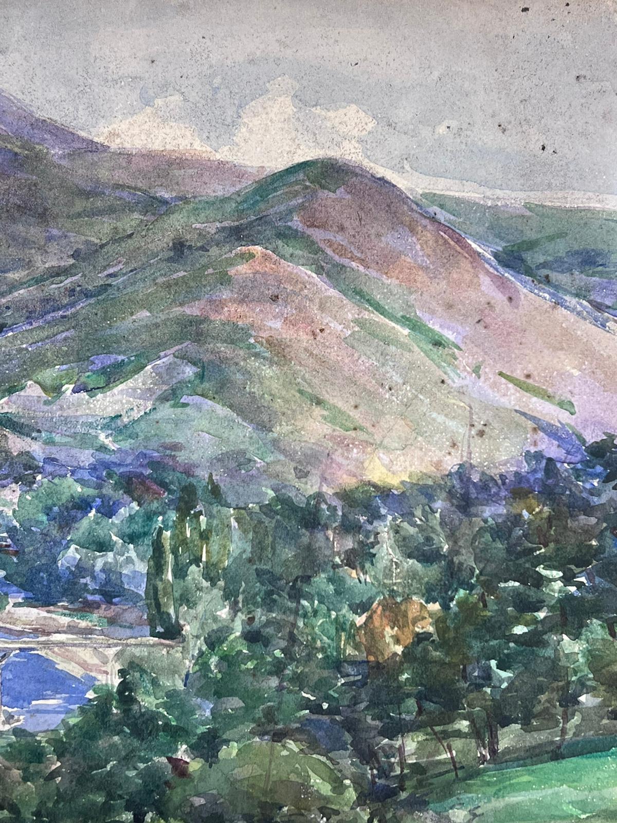 Louise Alix - 1930's French Impressionist Watercolour Mountain ...