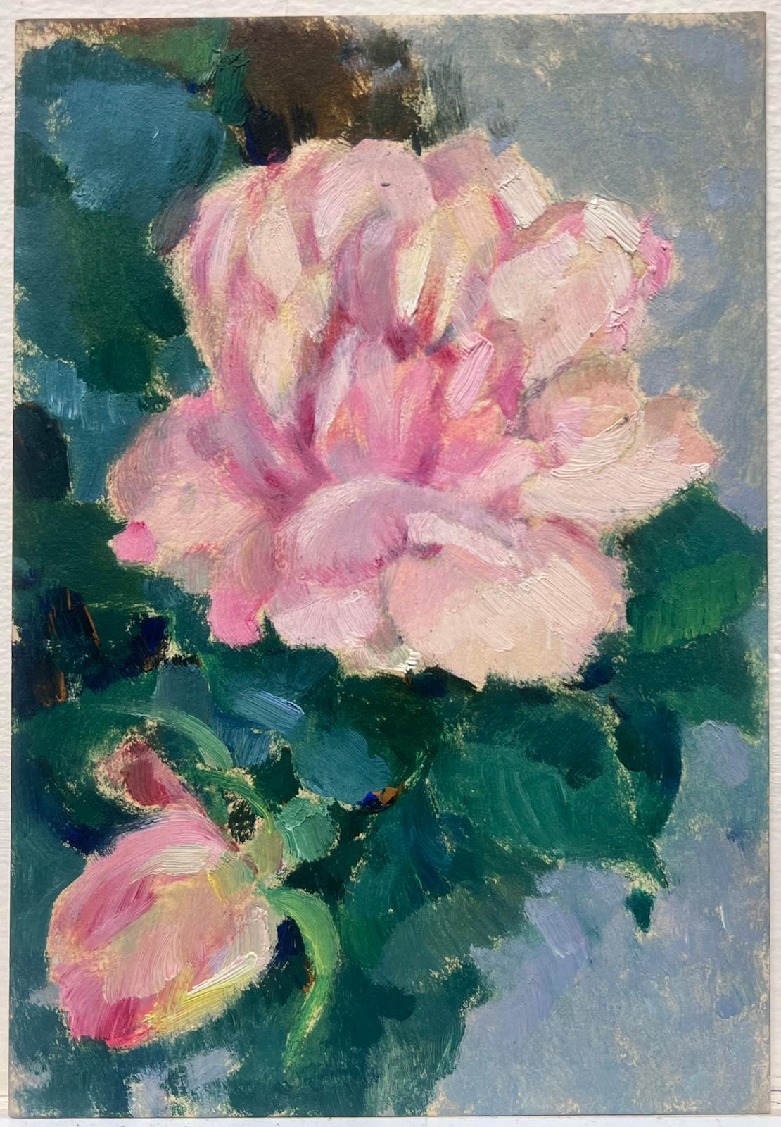 Louise Alix - Vintage 1930's French Impressionist Still Life Pink Rose ...