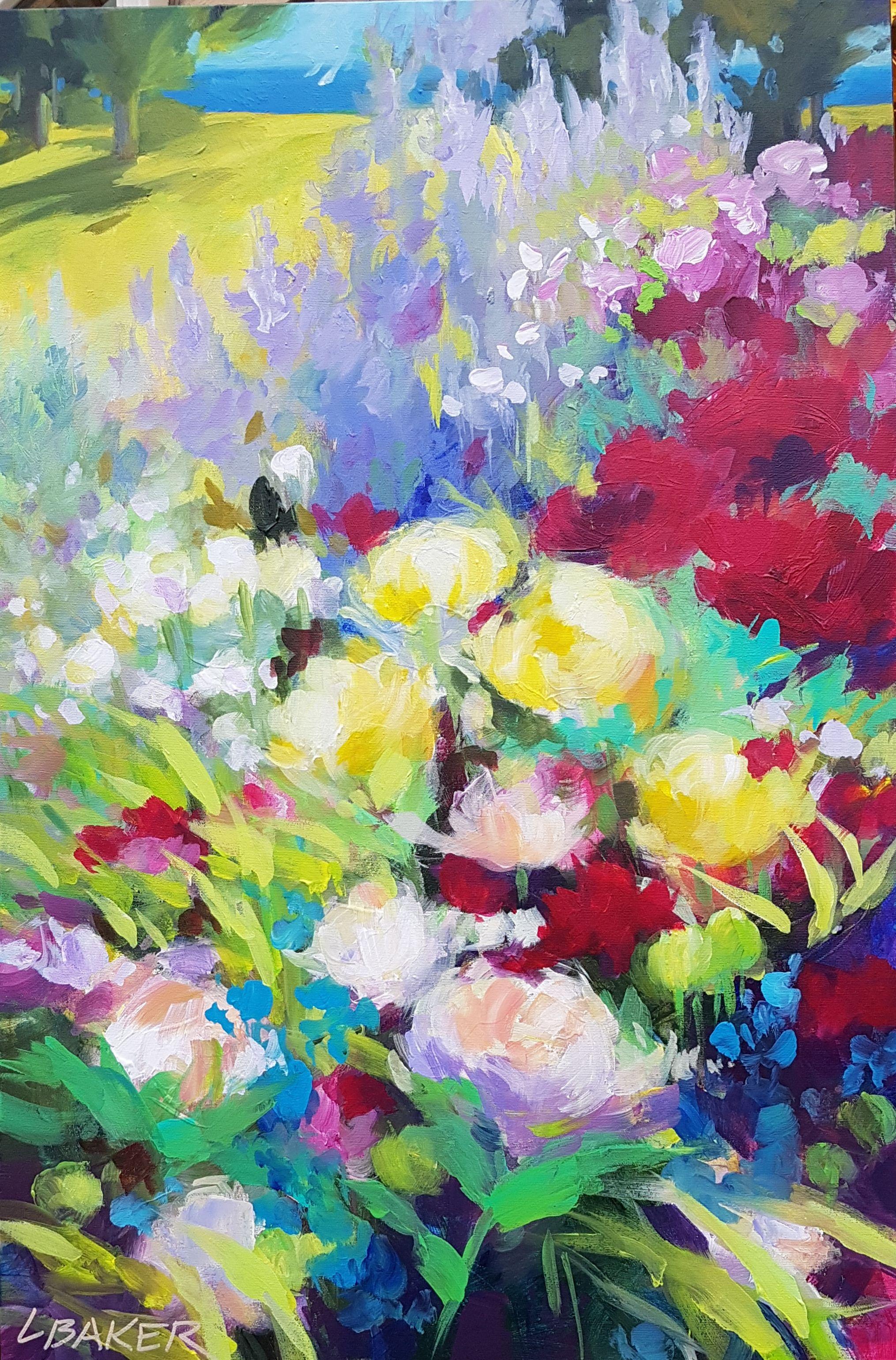 Louise Baker - Water Baby, Painting, Acrylic on Canvas For Sale at 1stDibs