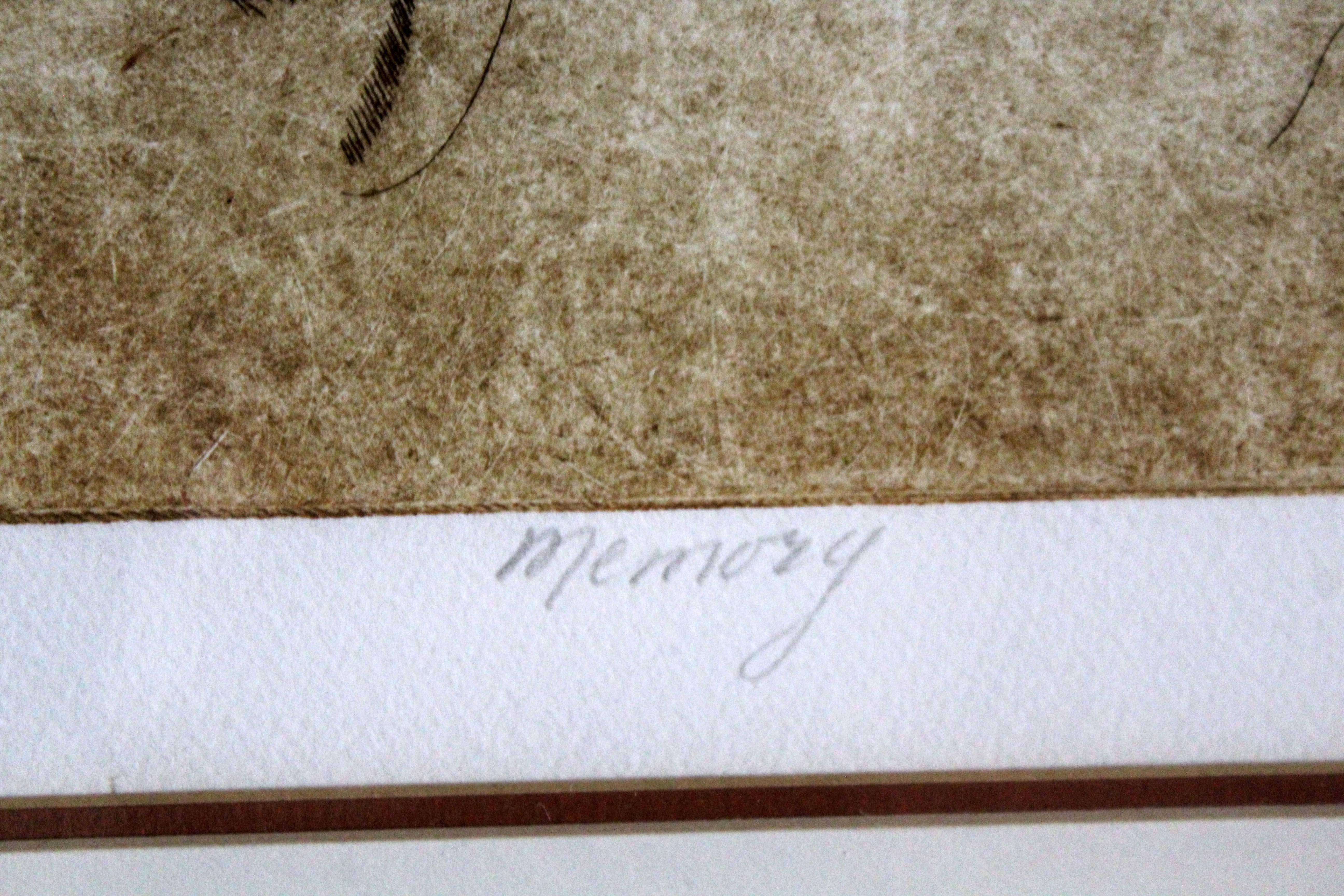 Louise Bernard Memory (Geometric Shapes and Elephants) Signed Modern ...