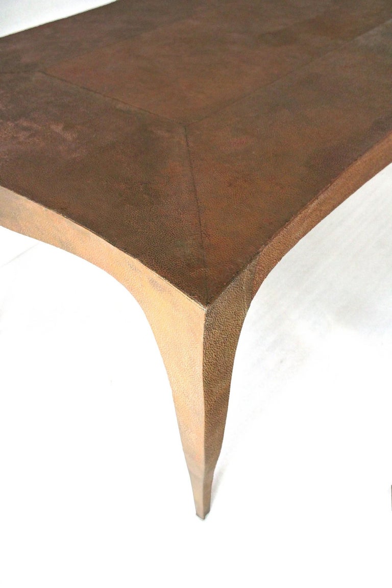 Louise Dining Table in Copper Over Teak by Paul Mathieu for Stephanie ...