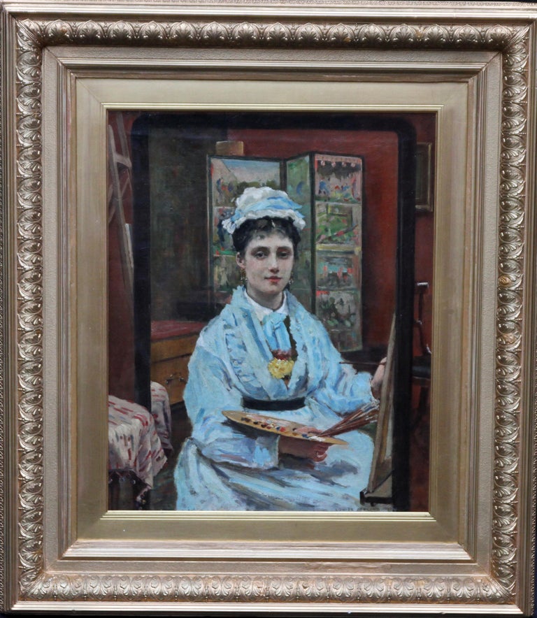 Louise Jopling - Self Portrait - British Victorian oil painting ...
