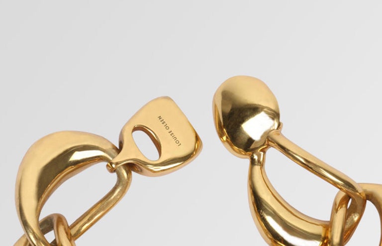 Louise Olsen 24 Karat Gold Plate Cocoon Choker For Sale at 1stDibs