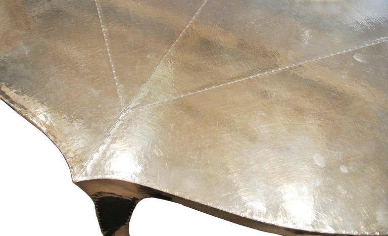 Louise Round Dining Table in White Bronze by Paul Mathieu for Stephanie ...