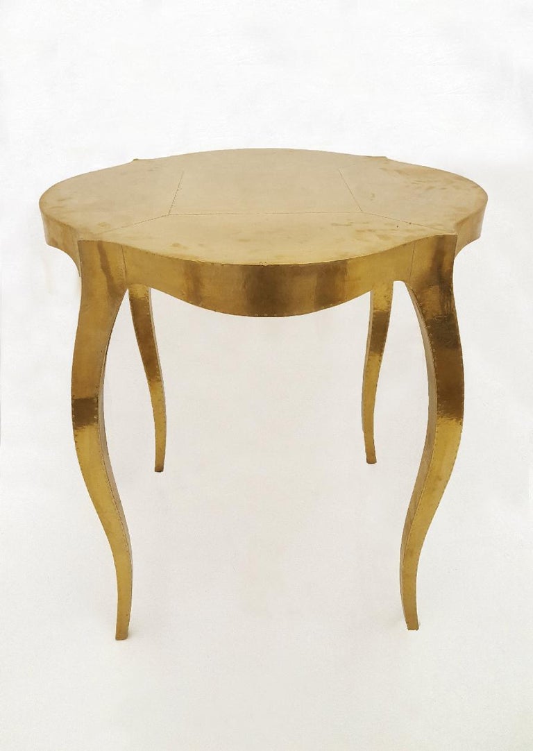 Louise Round Table in Brass Handcrafted in India by Paul Mathieu For ...