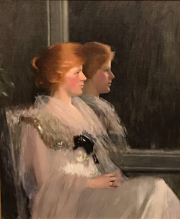 Louise Williams Jackson - Profile Portrait of a Woman with Reflection ...