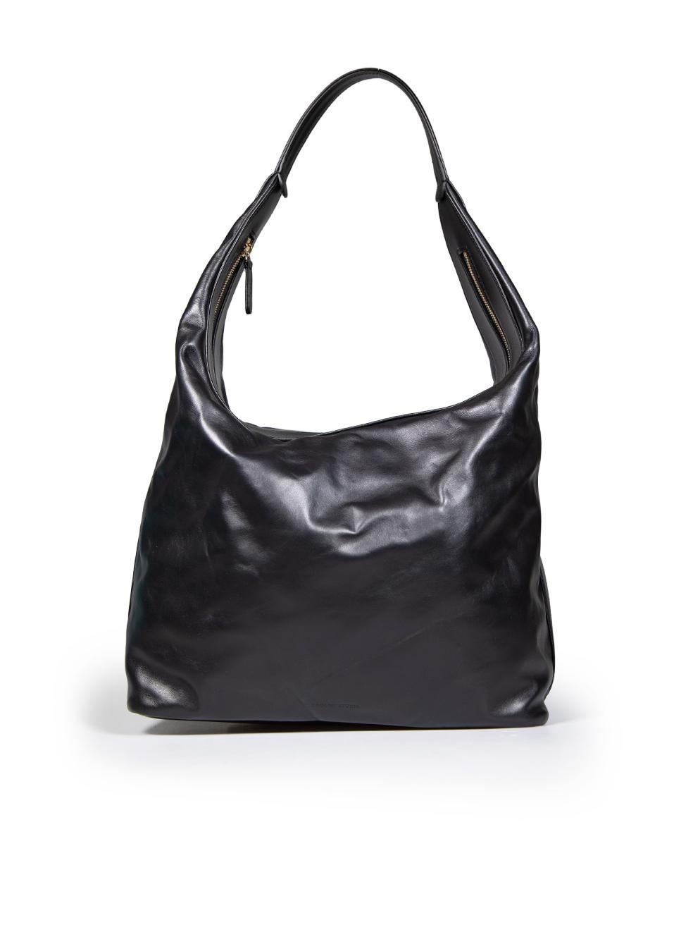 Loulou Studio Black Leather Mila Hobo Bag For Sale at 1stDibs