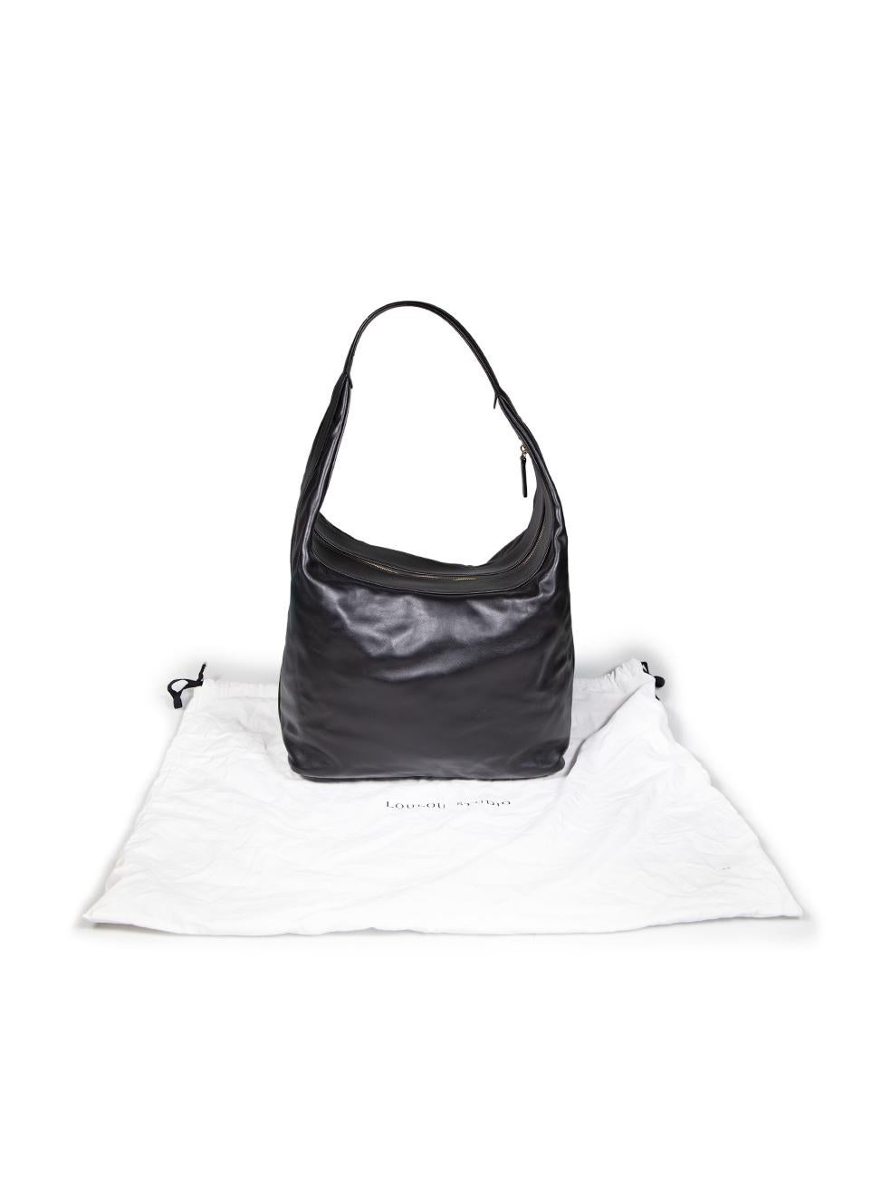 Loulou Studio Black Leather Mila Hobo Bag For Sale at 1stDibs