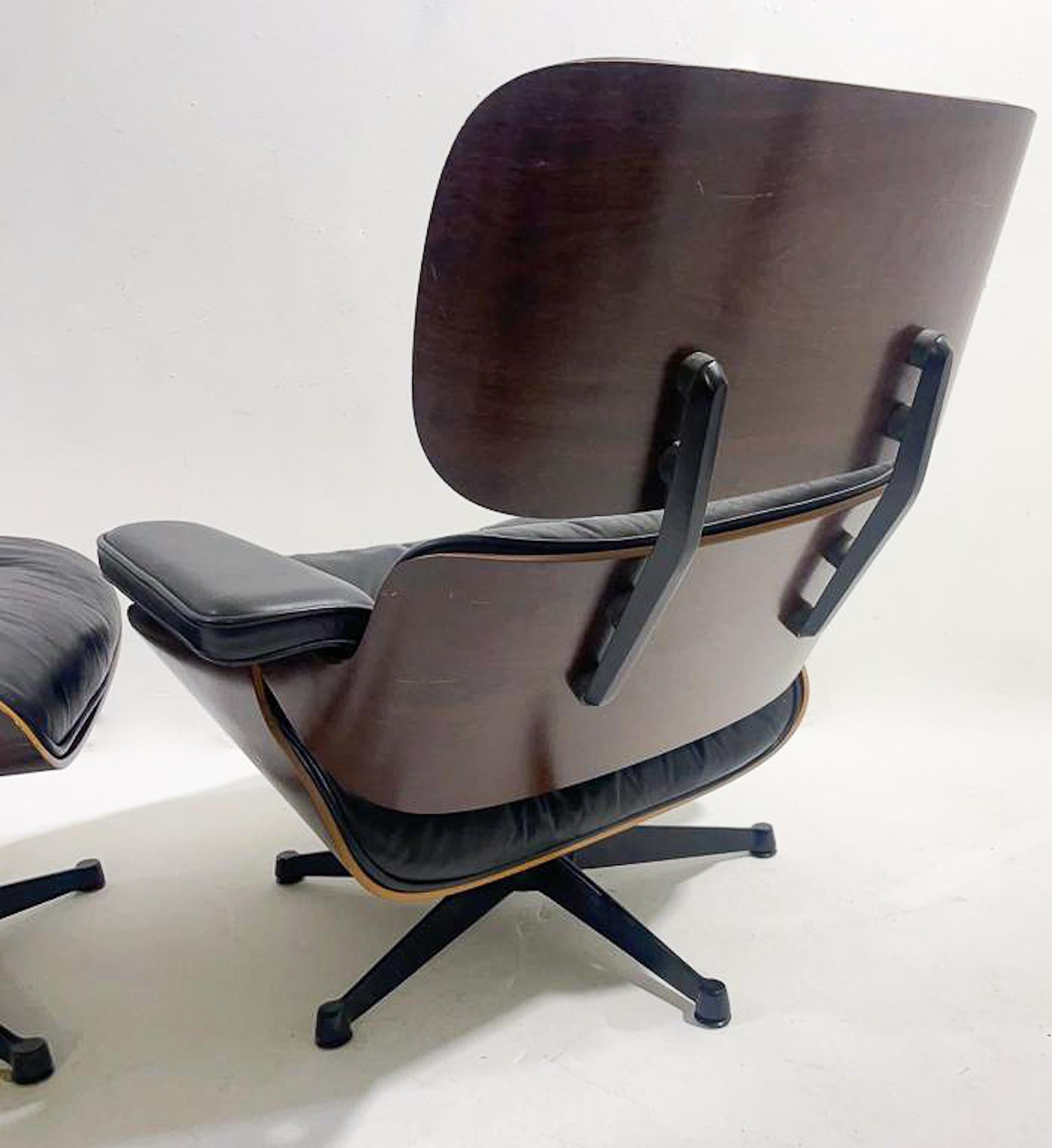 Lounge Chair and ottoman by Charles and Ray Eames for ICF Herman Miller ...