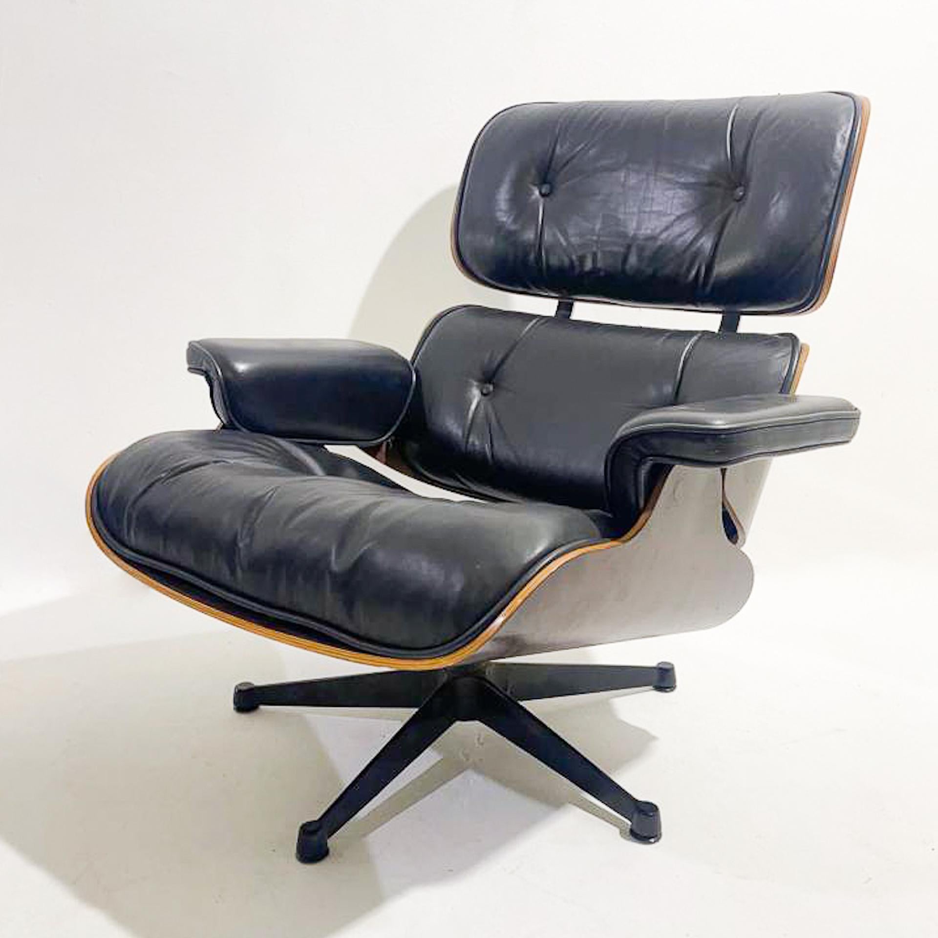 Lounge Chair and ottoman by Charles and Ray Eames for ICF Herman Miller ...