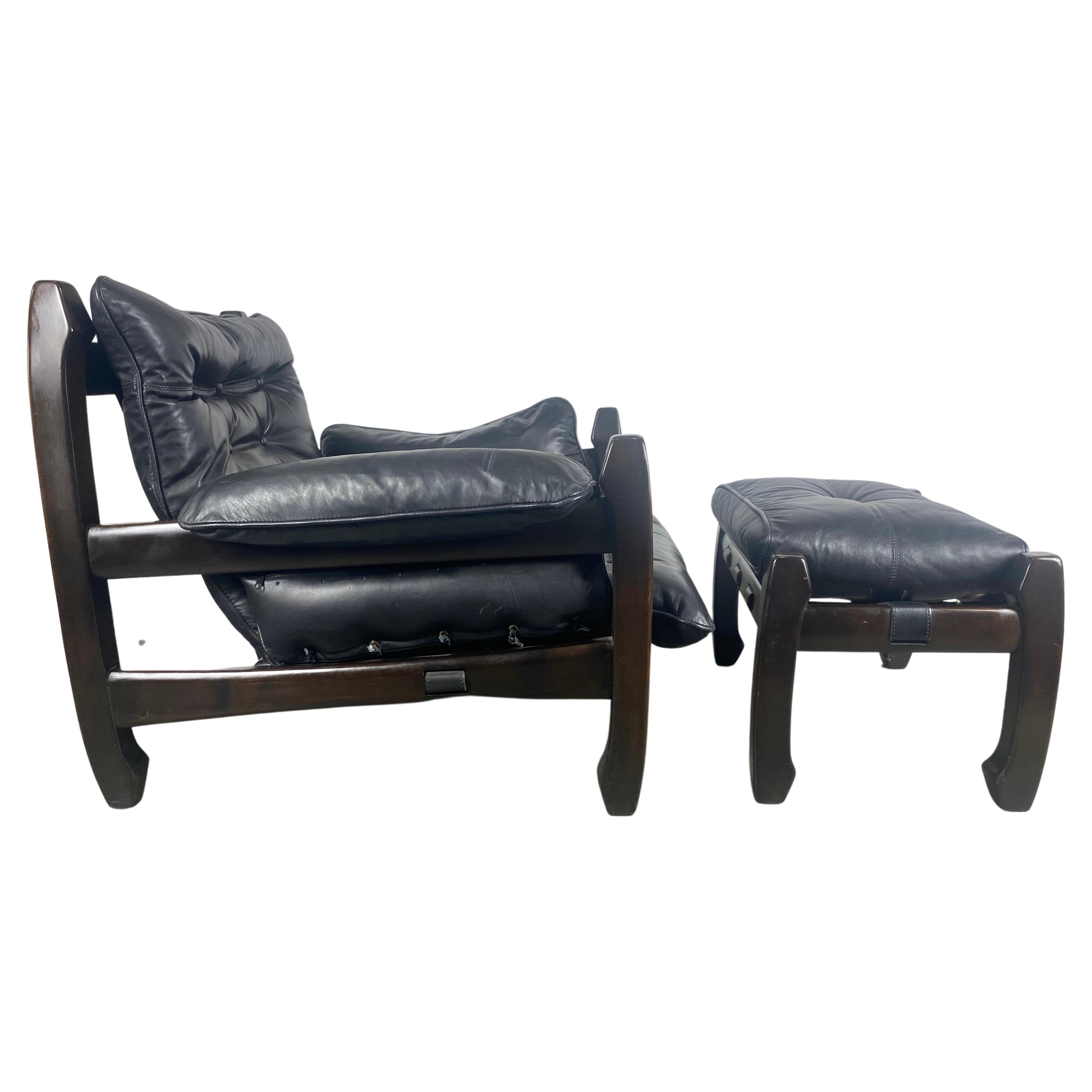 Jean Gillon Lounge Chair And Ottoman For Probel at 1stDibs