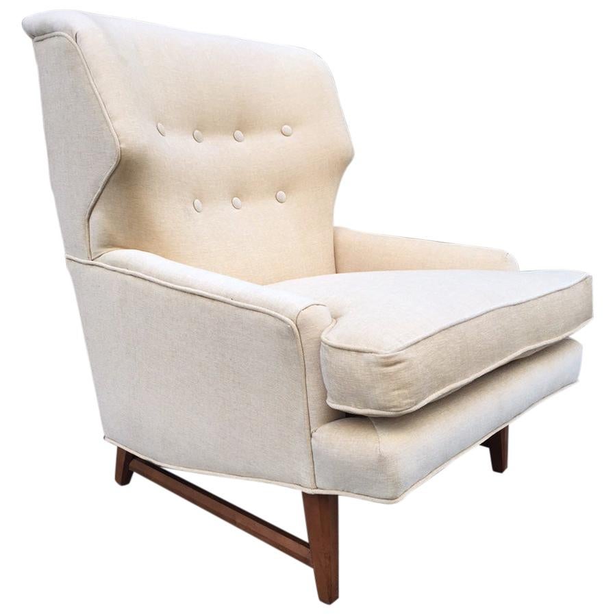 Dunbar Style Lounge Chair in Turquoise and Lime Velvet at 1stDibs