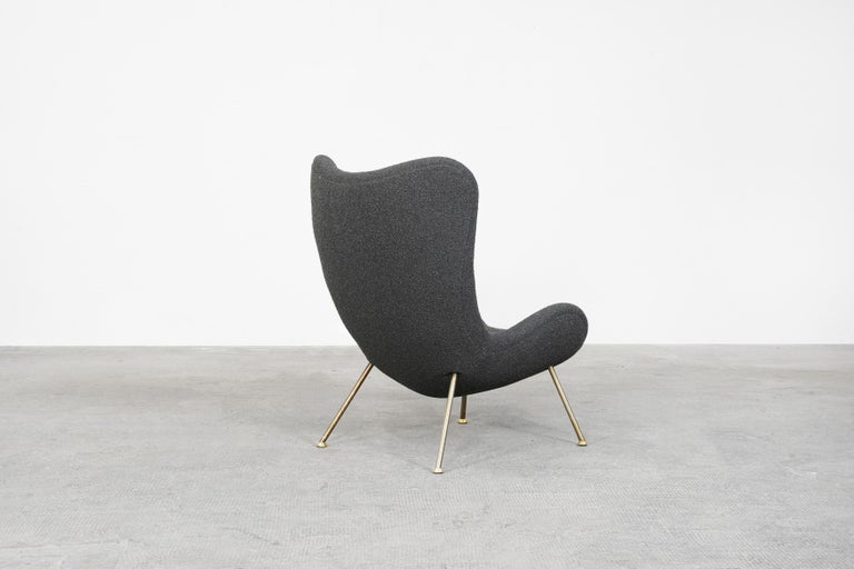 Lounge Chair by Fritz Neth for Correcta in grey, Mod. "Madame", Germany ...