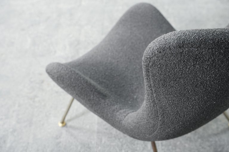 Lounge Chair by Fritz Neth for Correcta in grey, Mod. "Madame", Germany ...