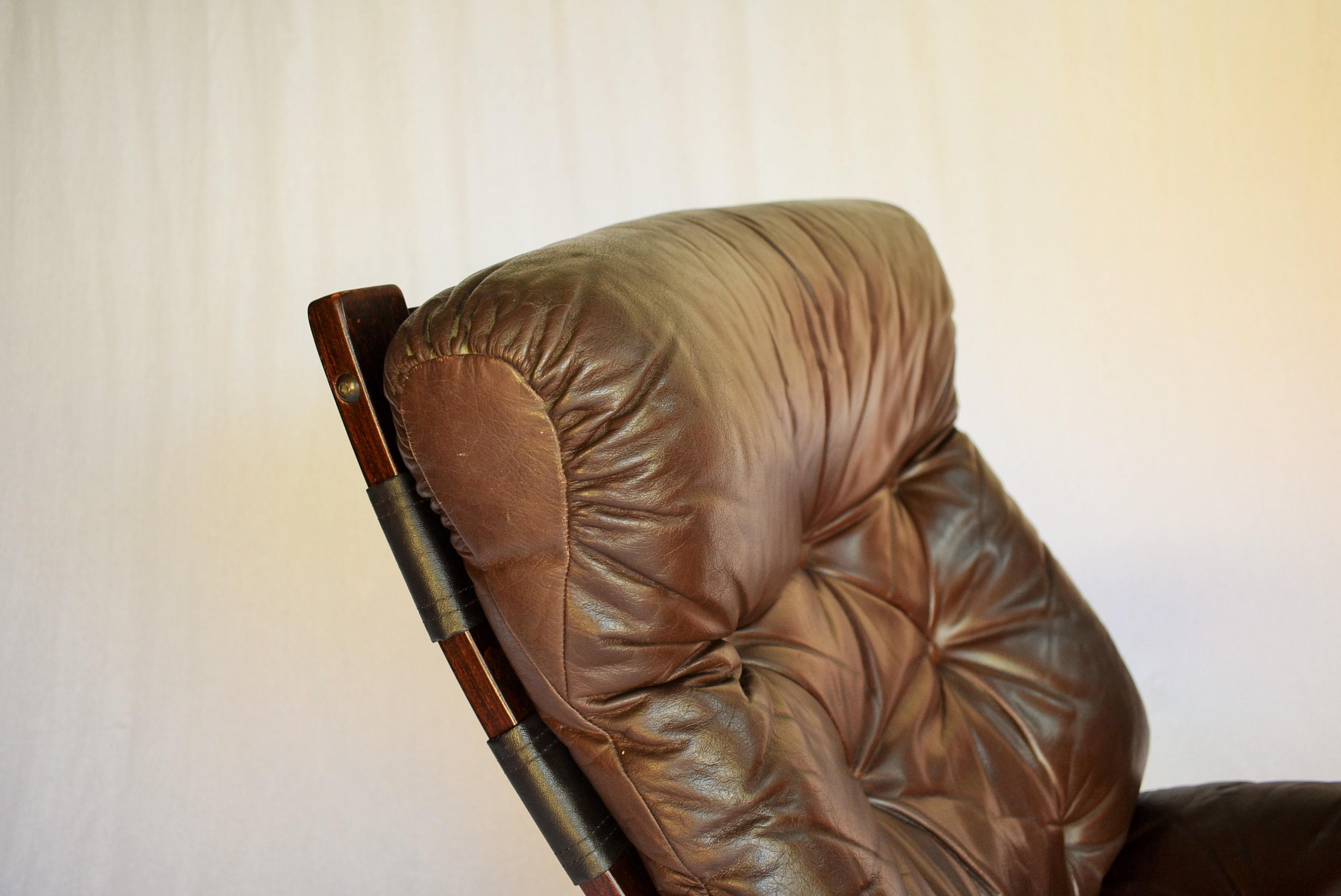 Lounge Chair by Oddvin Rykken for Rybo Rykken and Co, 1970s at 1stDibs