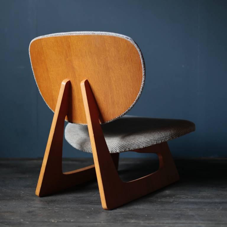 Lounge Chair Designed by Junzo Sakakura Manufactured by Tendo Mokko in ...