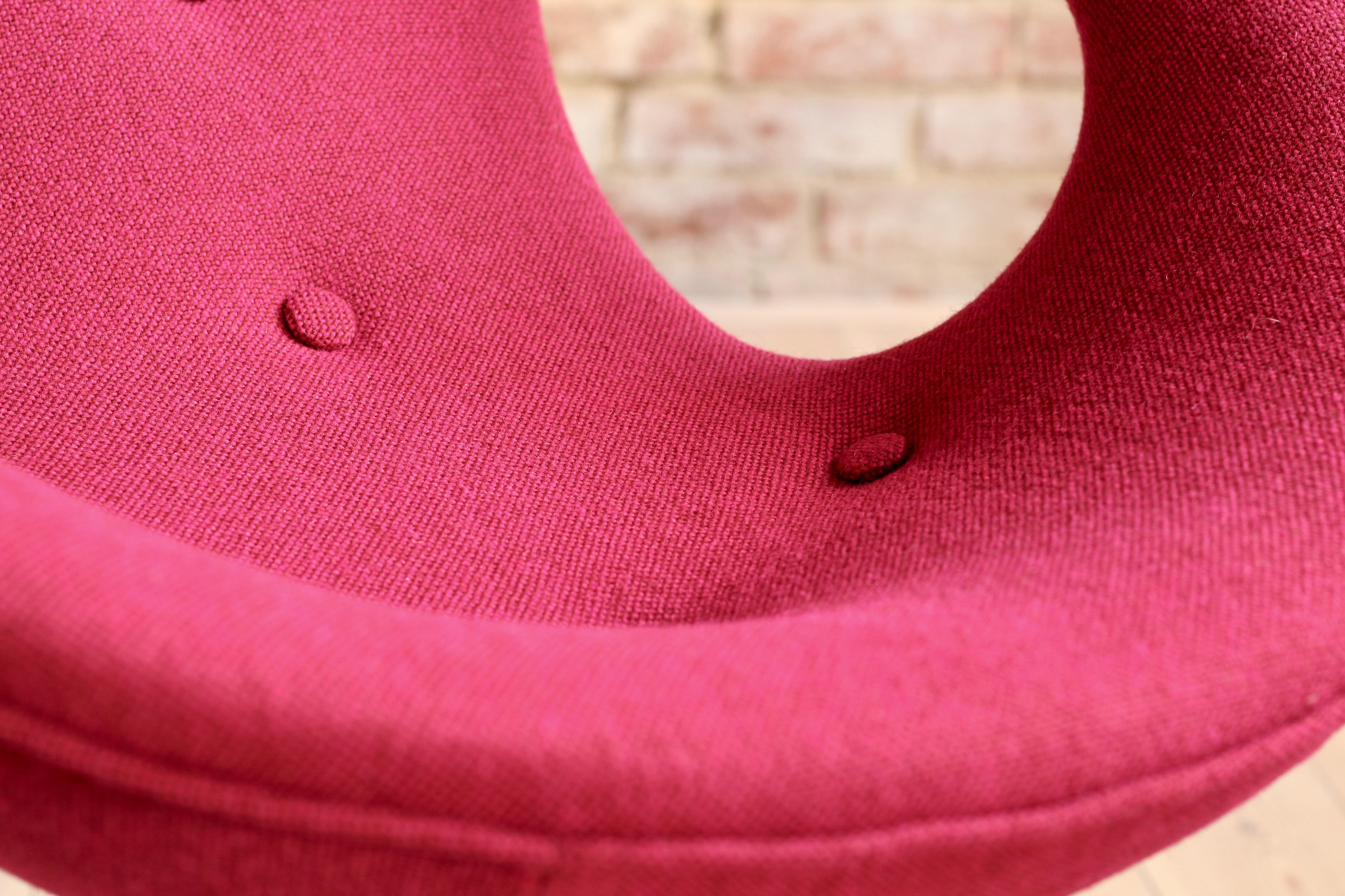 Lounge Chair, UFO, Reupholstered in Kvadrat Fabric, Space Age ...