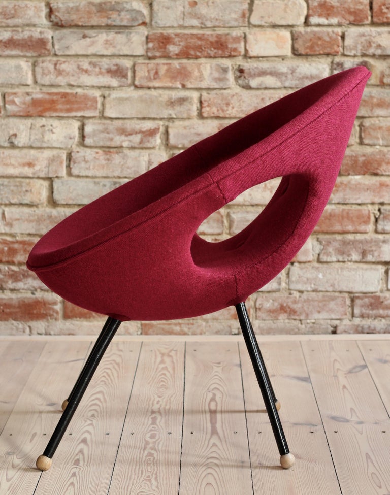 Lounge Chair, UFO, Reupholstered in Kvadrat Fabric, Space Age ...