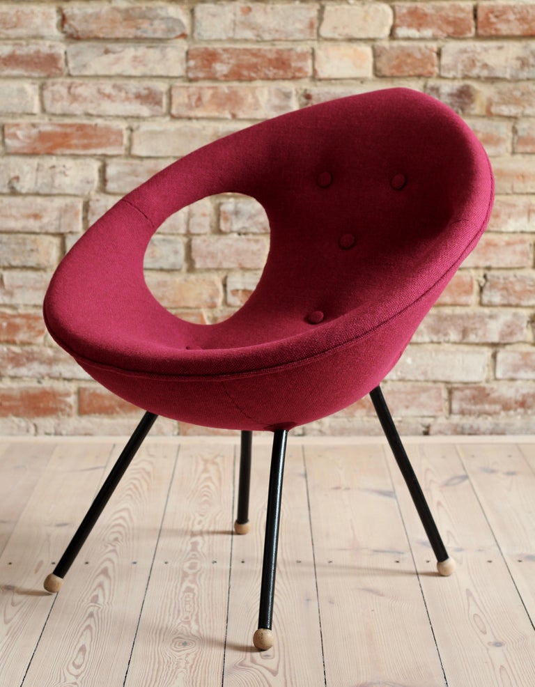 Lounge Chair, UFO, Reupholstered in Kvadrat Fabric, Space Age ...