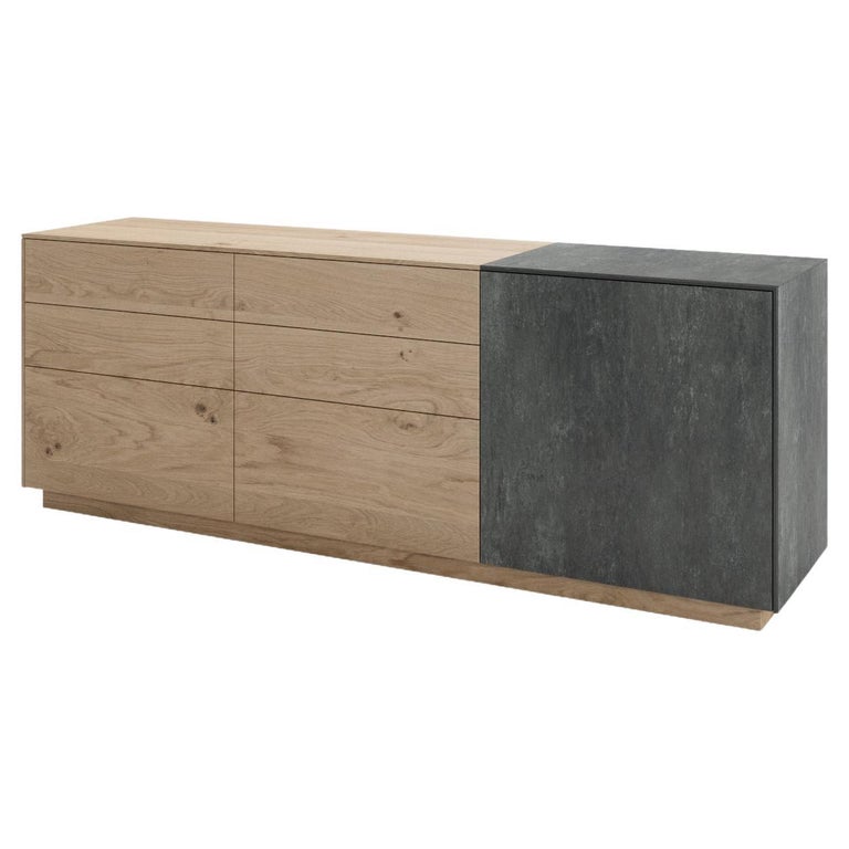 Lounge Sideboard 1 Door 6 Drawers For Sale at 1stDibs