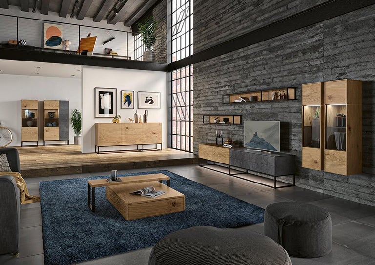 Lounge Tall Showcase 1 Left Door For Sale at 1stDibs