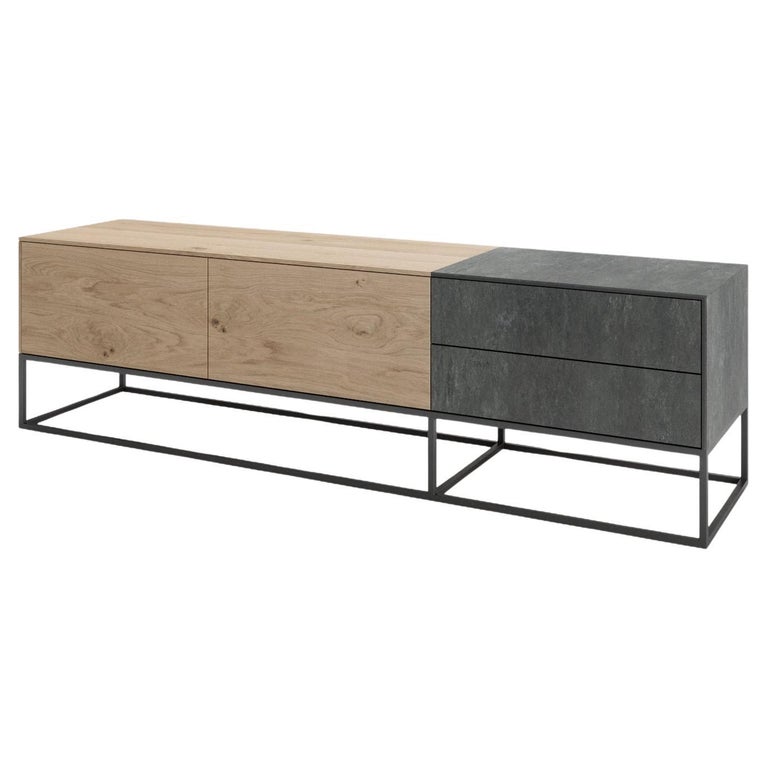 Lounge TV Stand 2 Doors 2 Drawers For Sale at 1stDibs
