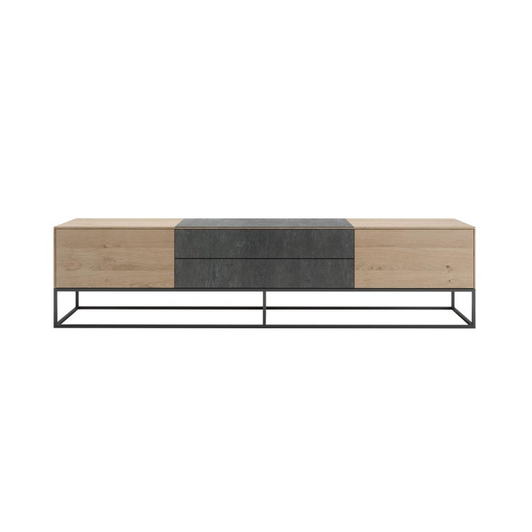 Lounge TV Stand 2 Doors 2 Drawers For Sale at 1stDibs
