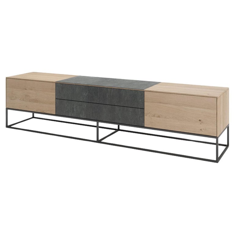 Lounge TV Stand 2 Doors 2 Drawers For Sale at 1stDibs