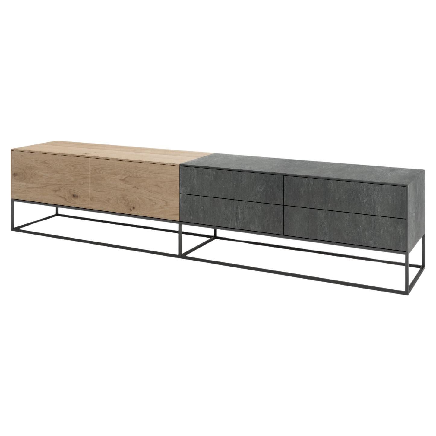 Lounge TV Stand 2 Doors 2 Drawers For Sale at 1stDibs