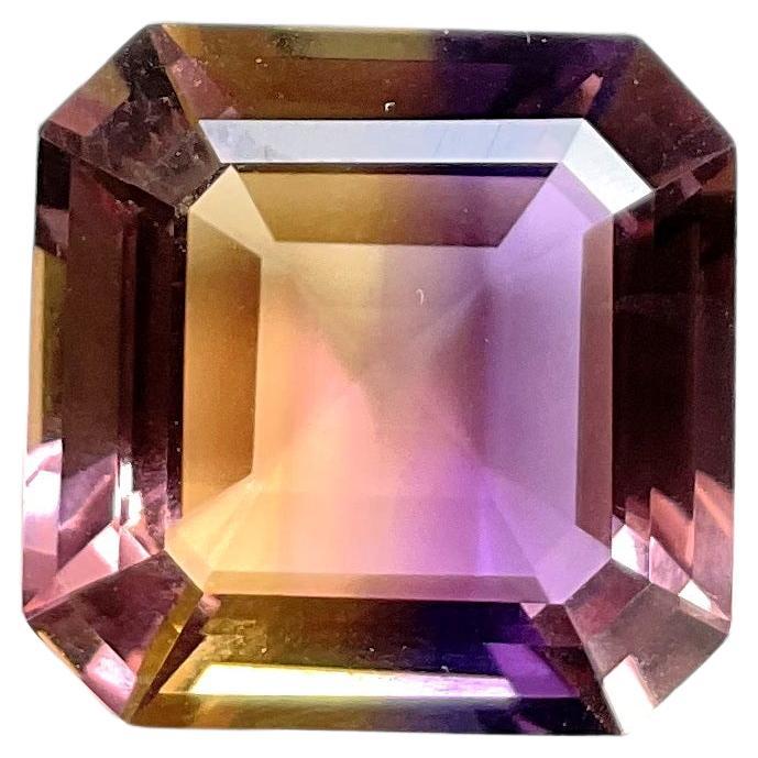Loupe clean 13.10 cts Ametrine Square step Cut Stone For Jewelry ...