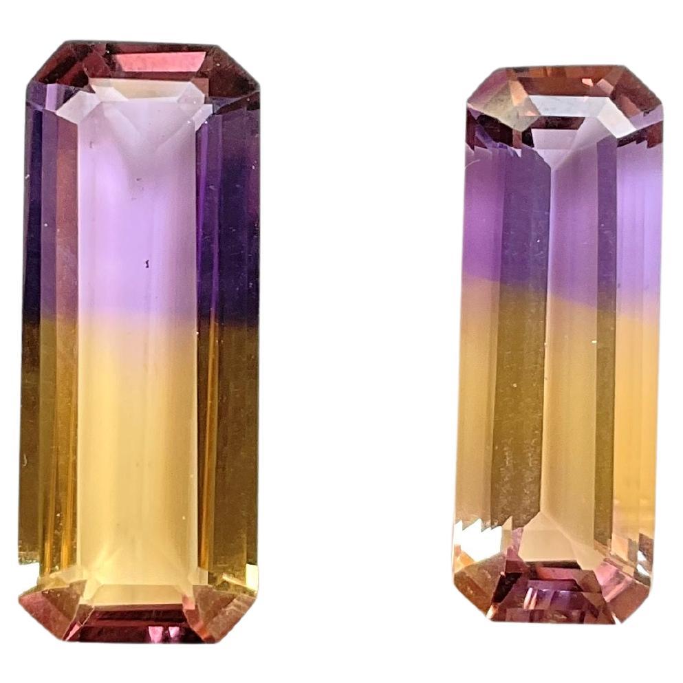 Loupe clean 10.30 cts Ametrine Octagon Faceted Cut Stone For Jewelry ...