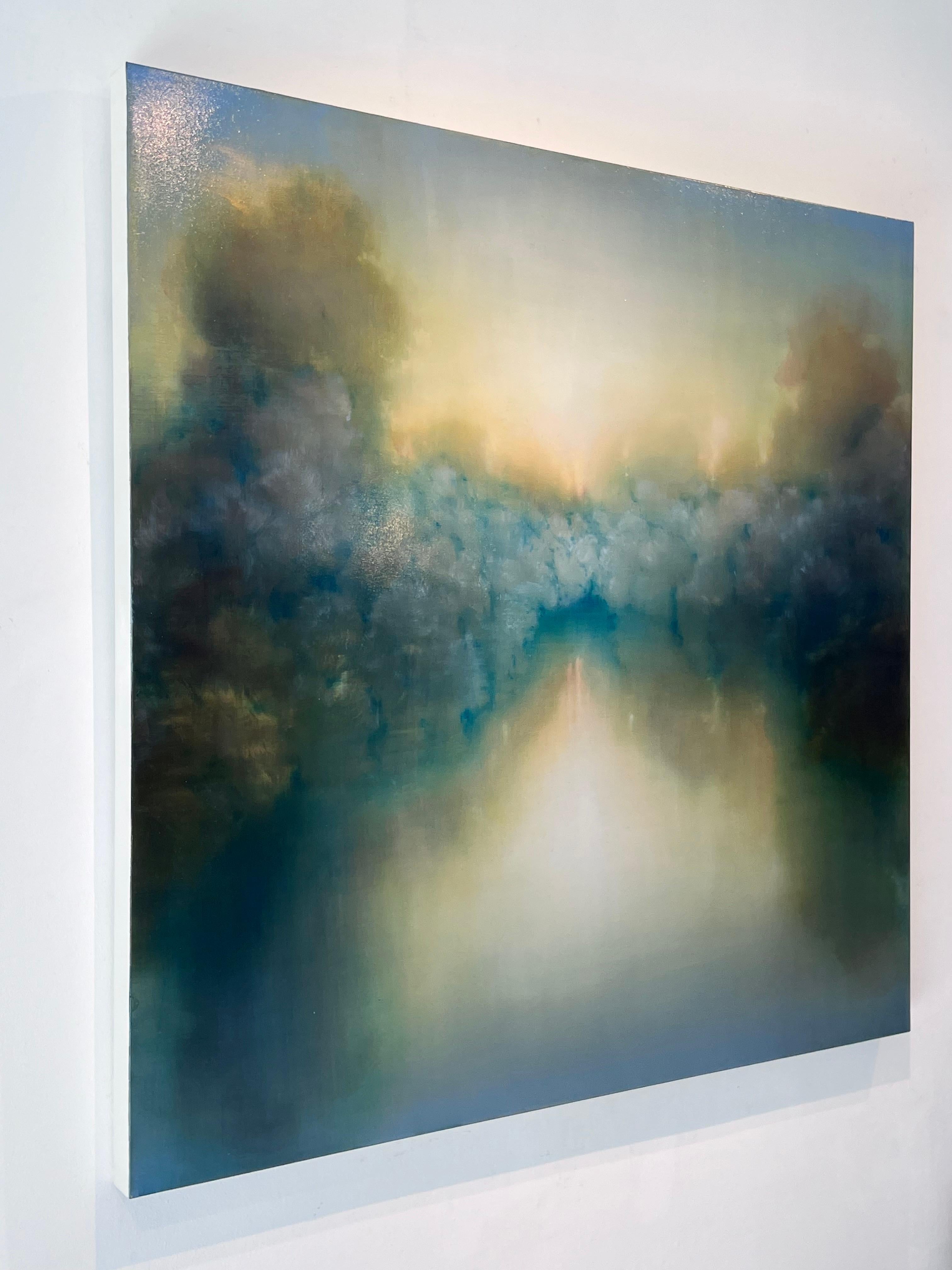 Louse Fairchild - Millpond at Dawn-original abstract landscape oil ...