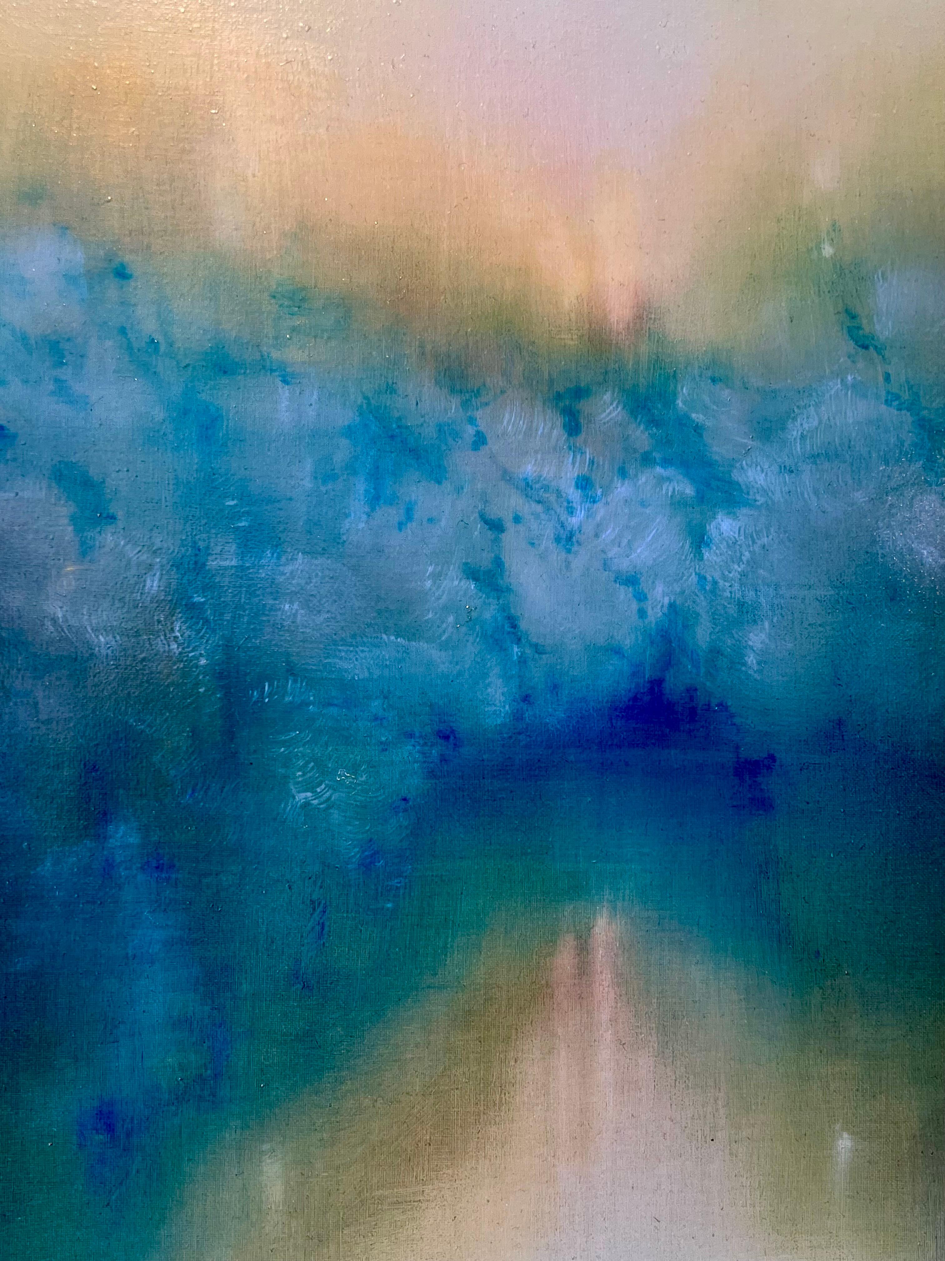 Louse Fairchild - Millpond at Dawn-original abstract landscape oil ...