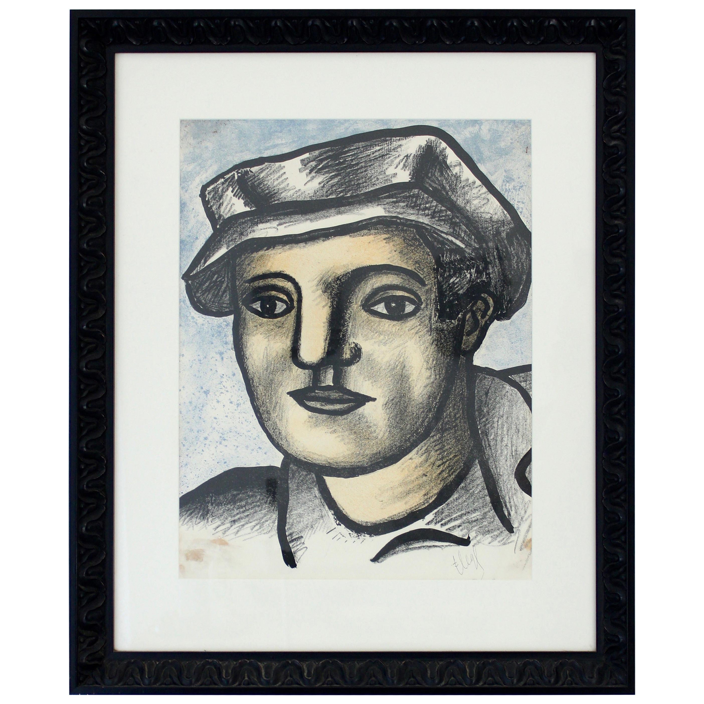 Fernand Leger Abstract Framed Silk Scarf at 1stDibs