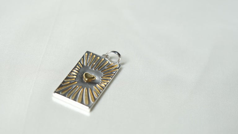 Love Pendant II, 18k Gold, White Gold For Sale at 1stDibs