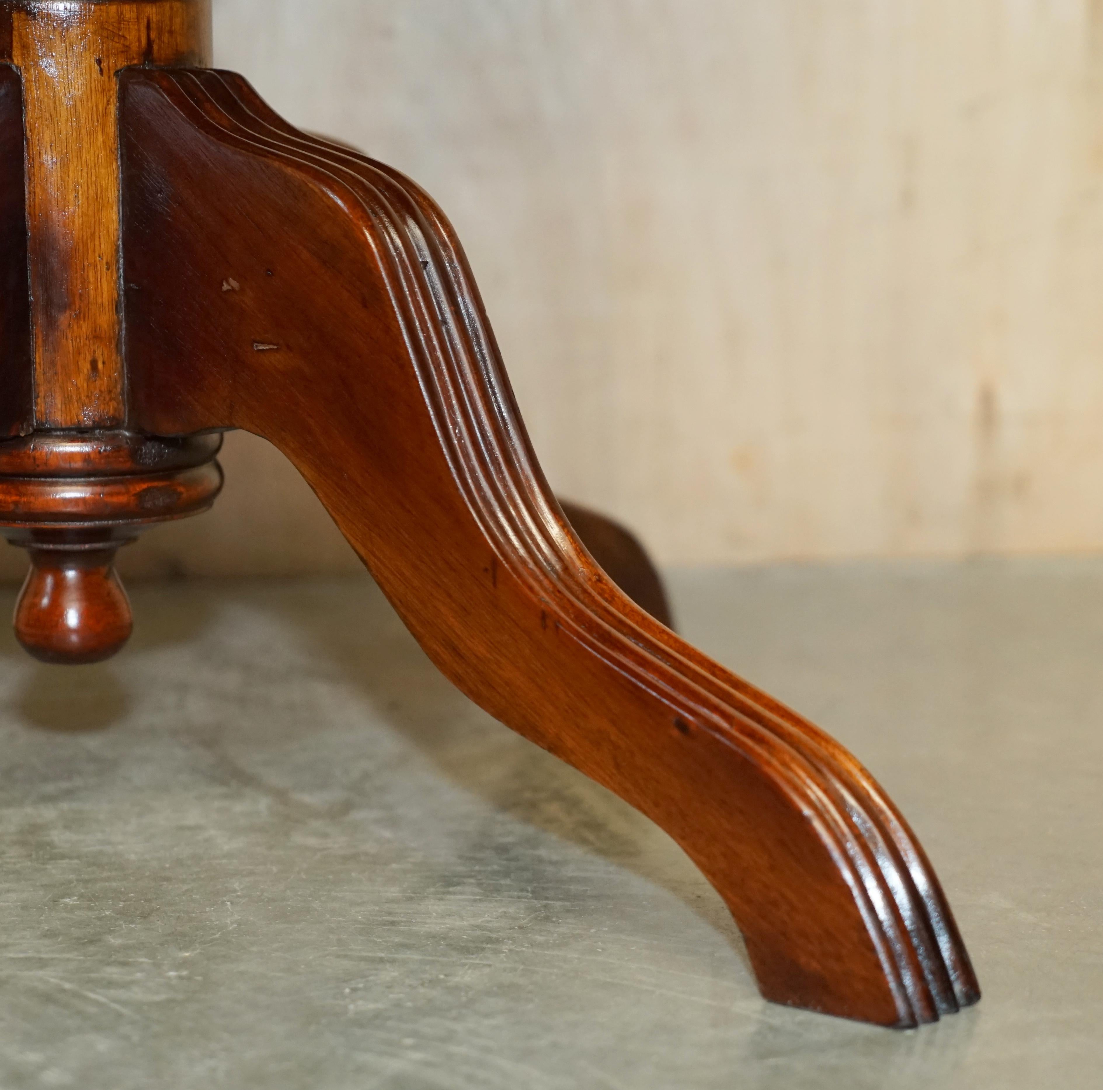 Lovely 1950s Vintage Solid Hardwood Extra Large Side Table Medium ...