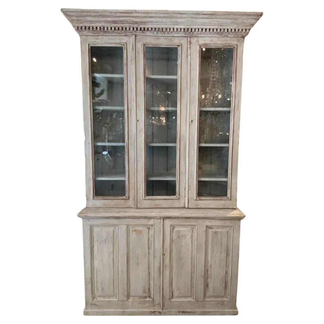 Large Antique Display Cabinet / Library Tall Boy at 1stDibs | large ...