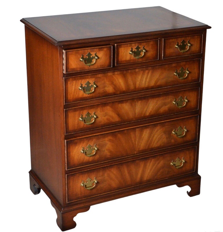 Lovely Antique Georgian Hardwood Chest of Drawers with a Hidden Drawer ...