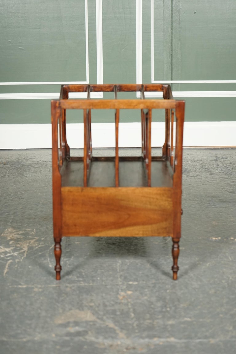 Lovely Antque Mahogany Canterbury Books Magazine Newspaper Rack For ...
